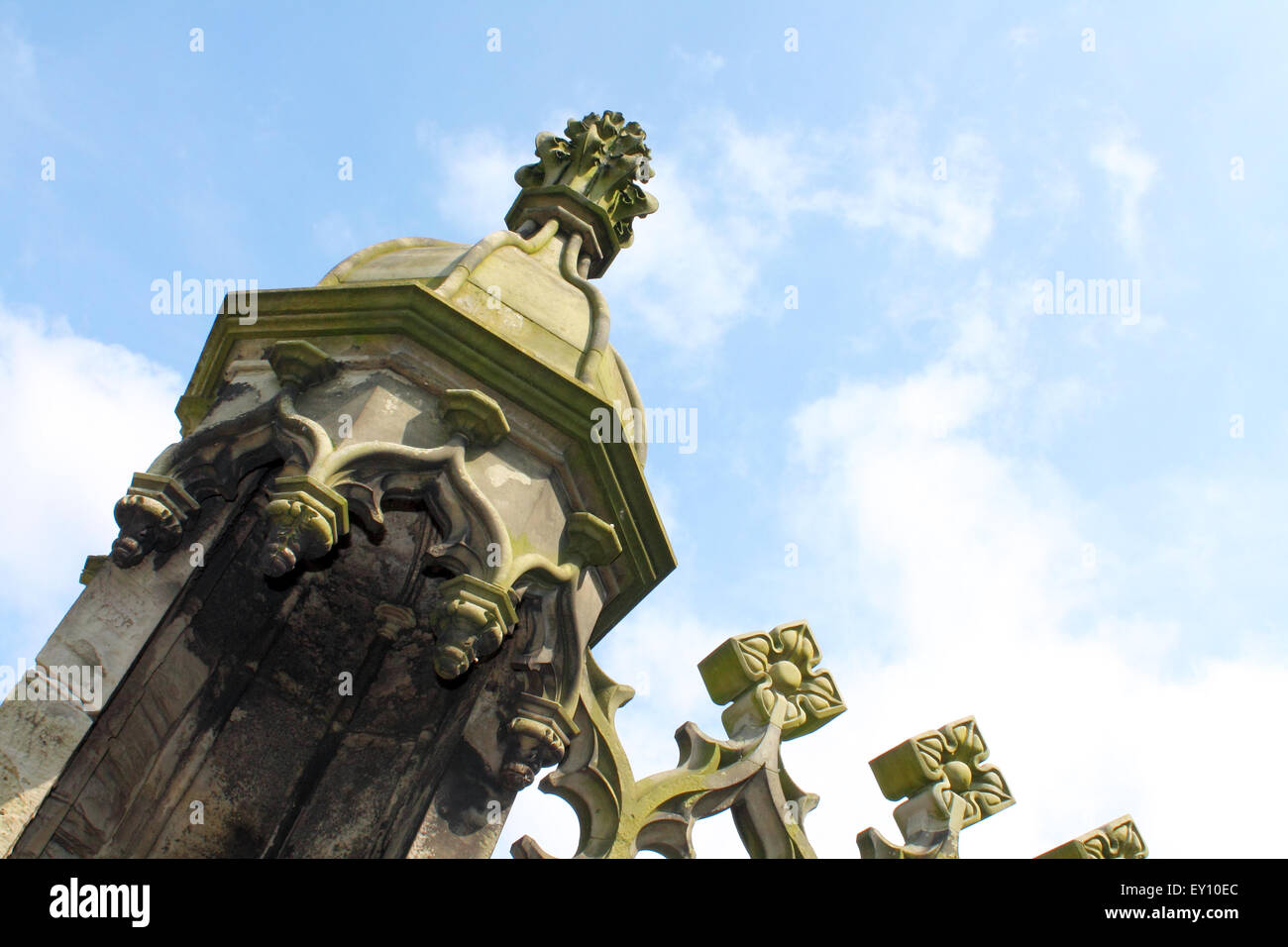 Exterior wall detail Margam castle at Margam Country Park, Port Talbot ...