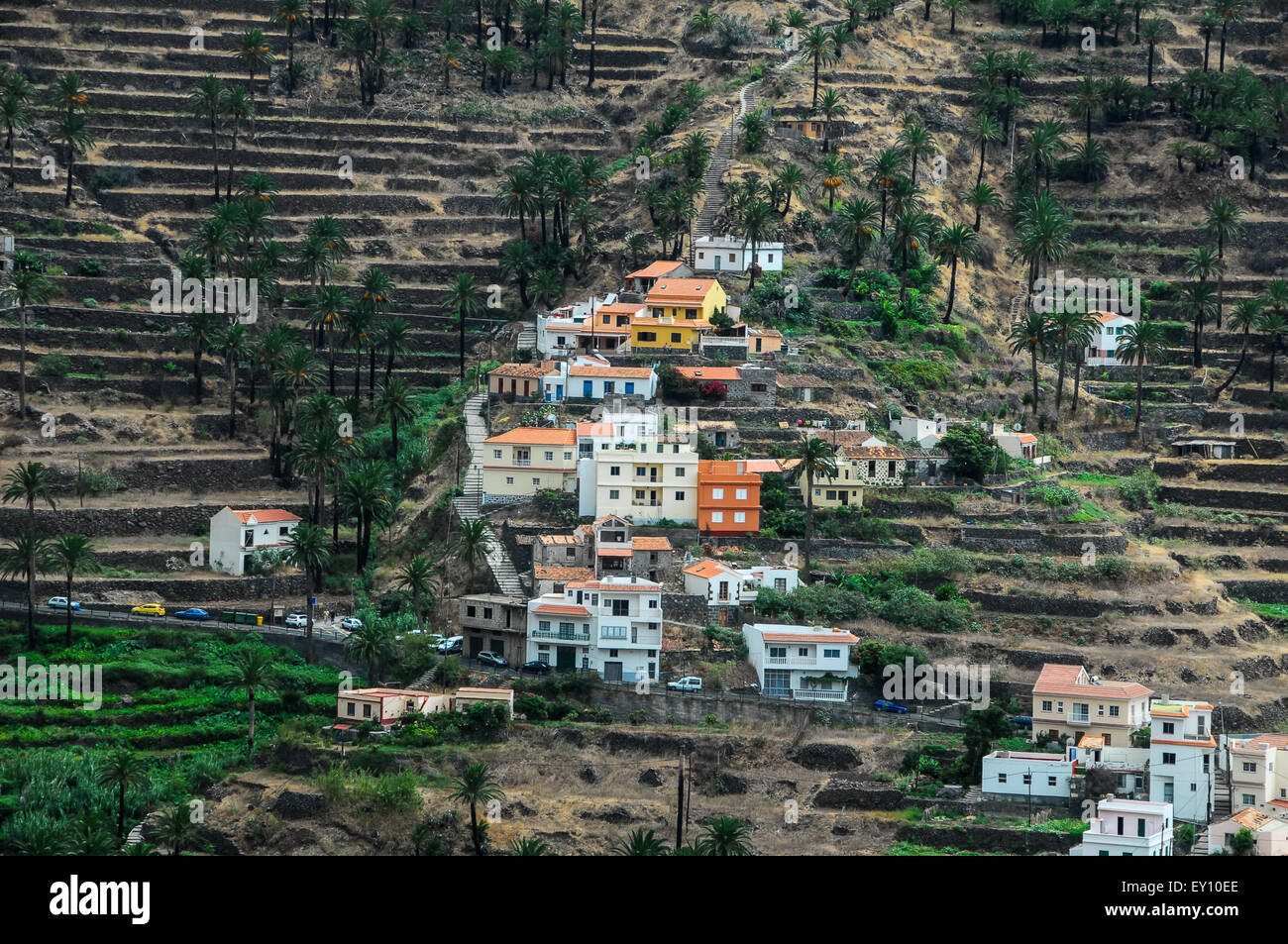 Typical Colored Colonial Spanish Building Stock Photo - Alamy