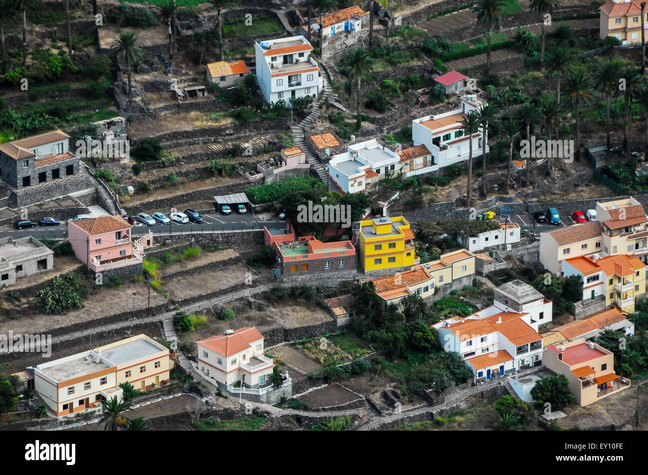 Typical Colored Colonial Spanish Building Stock Photo - Alamy