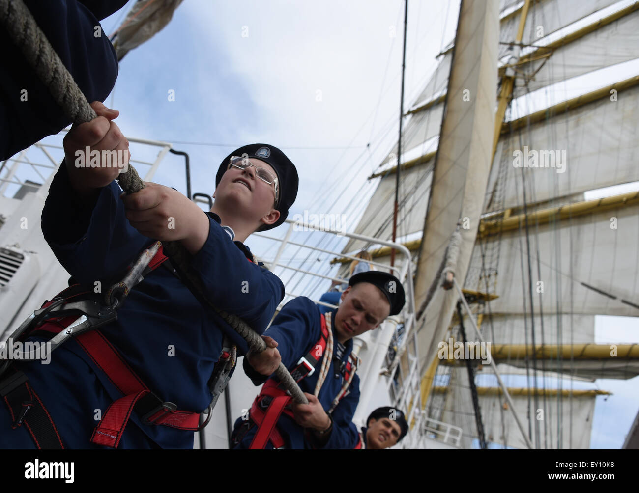 Kaliningrad, Russia. 19th July, 2015. A naval base in Kaliningrad ...