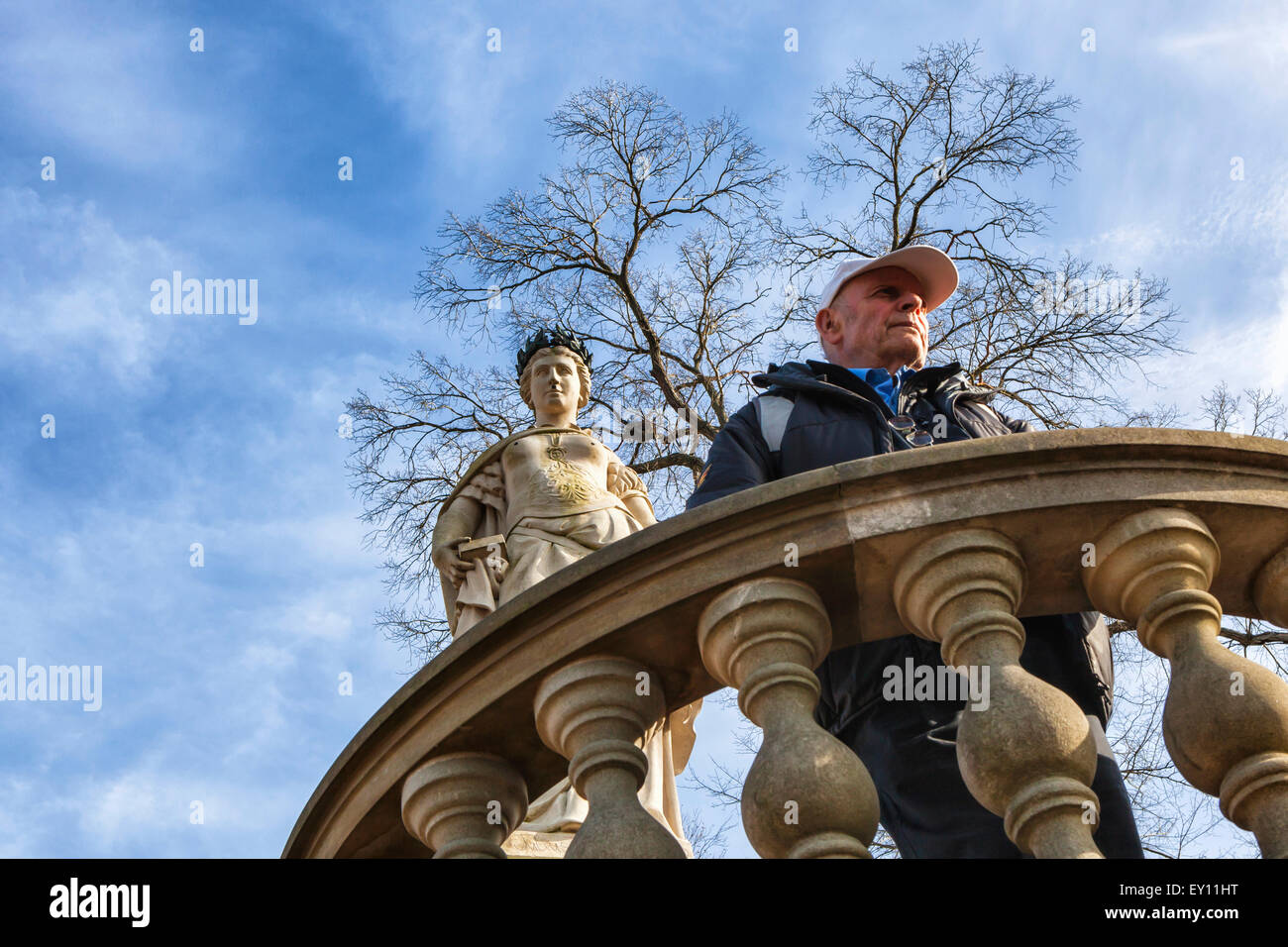 Borussia statue represents a personification of prussia hi-res stock ...