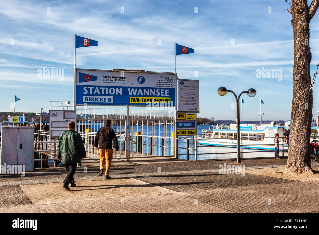 Berlin, Wannsee - Station Wansee ferry departure point - ferries run to ...
