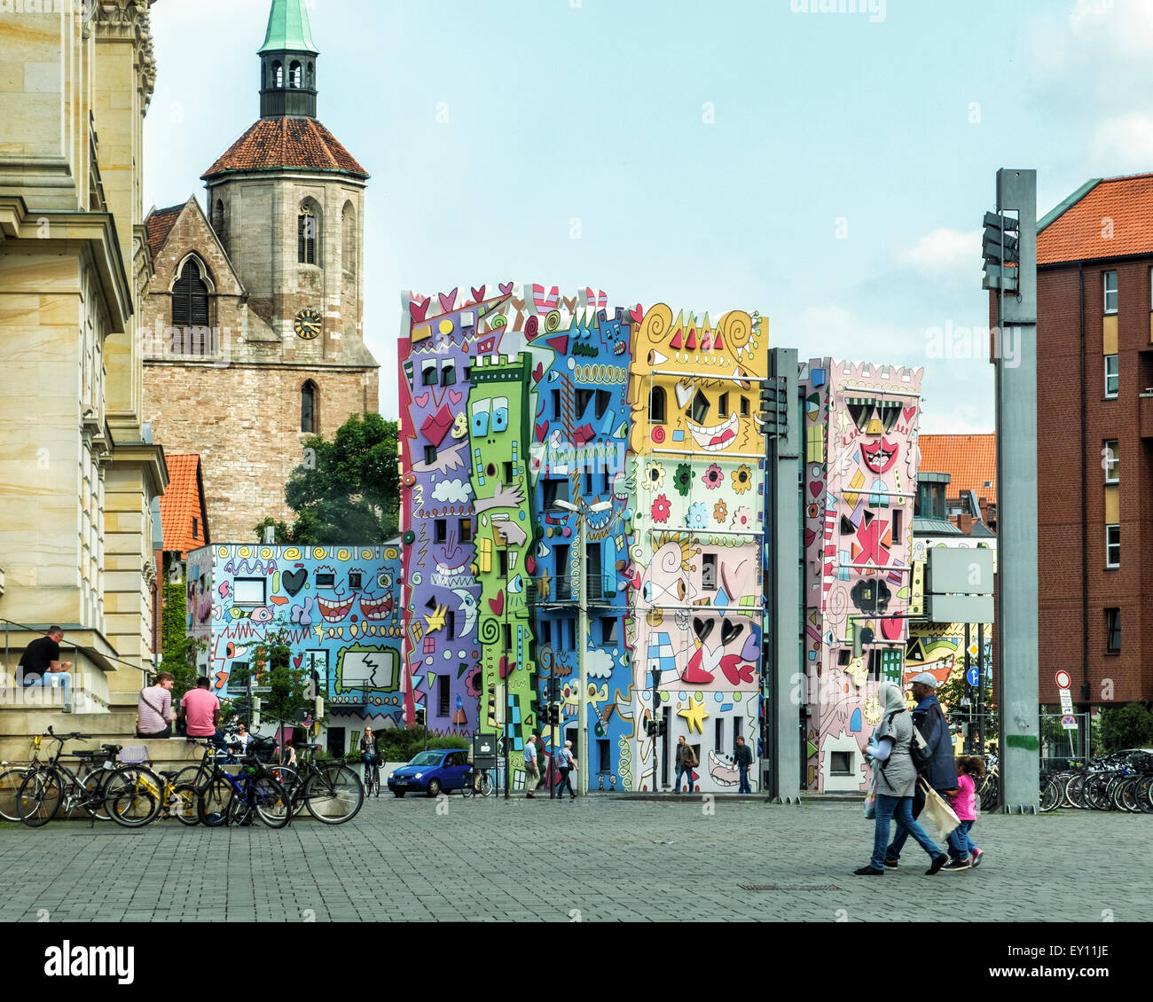 Braunschweig, Brunswick, Germany Happy Rizzi House, artwork by American ...