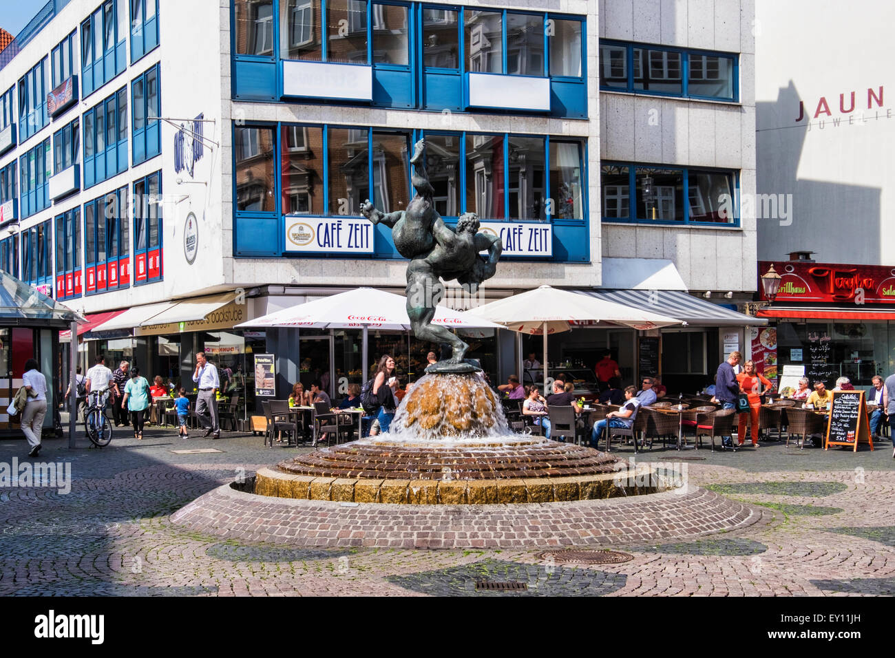 Braunschweig, Brunswick, Germany - pedestrianised town centre with ...