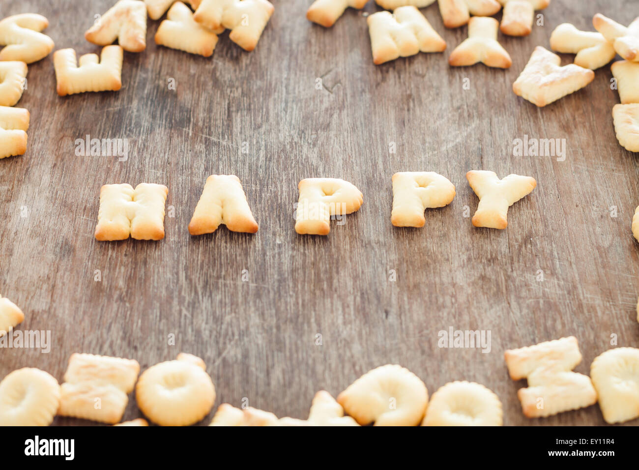 Biscuit letters hi-res stock photography and images - Alamy