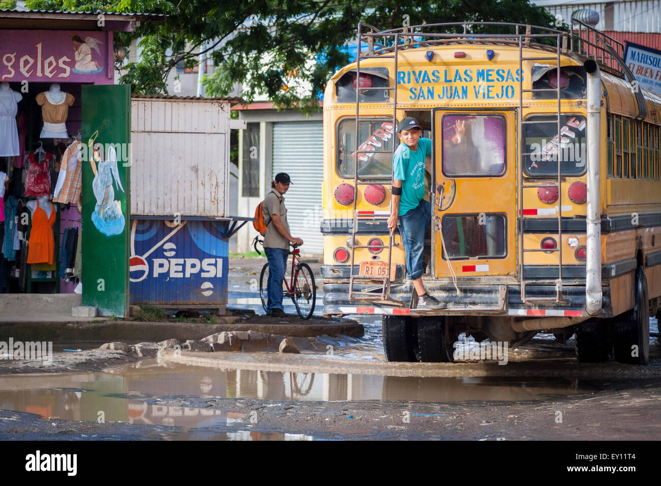 Bus rear door hi-res stock photography and images - Alamy