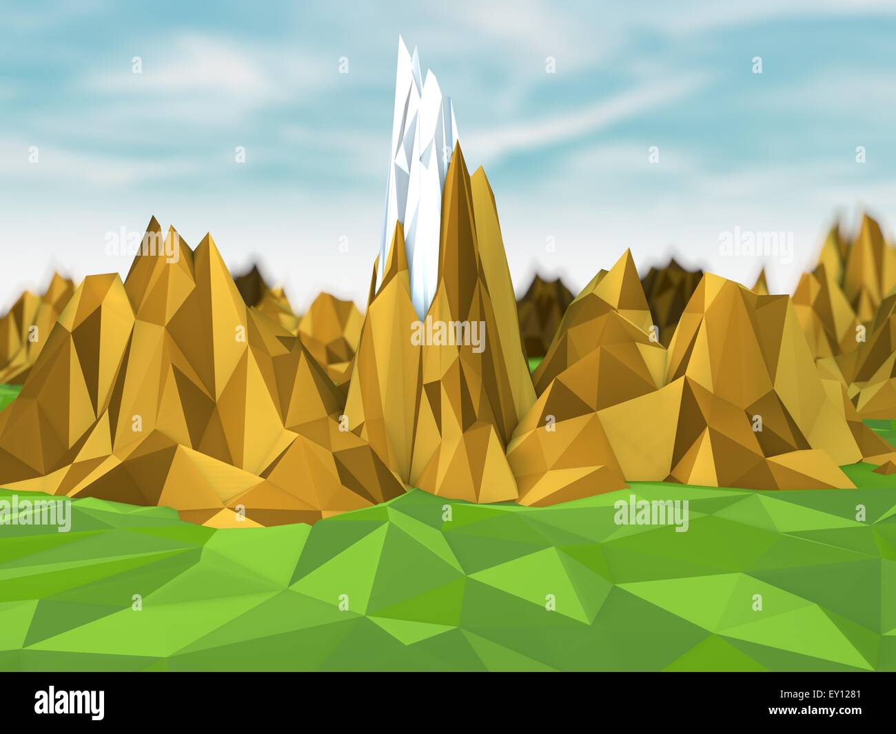 Mountainous terrain landscape, polygonal background Stock Photo - Alamy