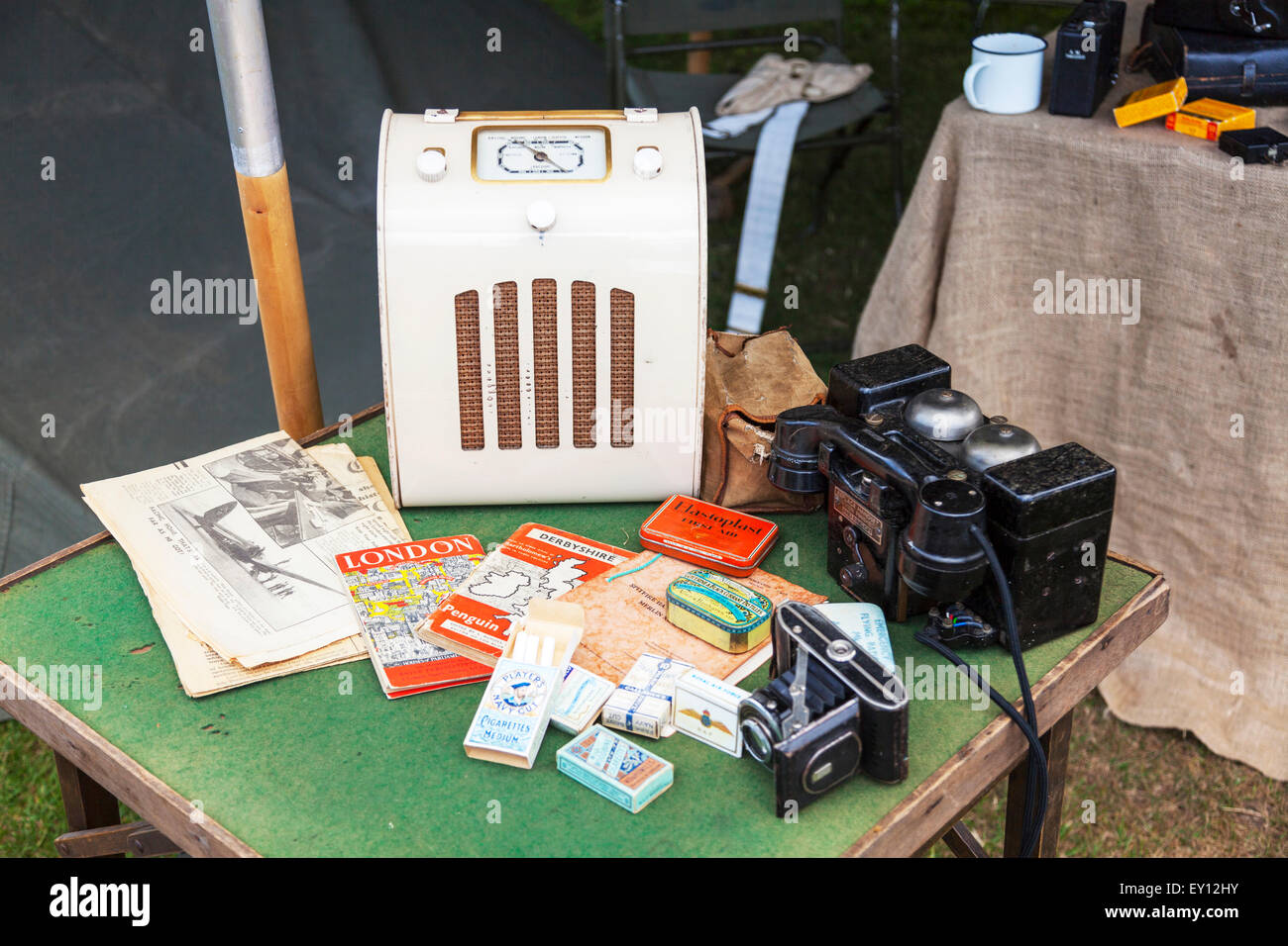 1940's radio transistor telephone phone maps of London camera ...