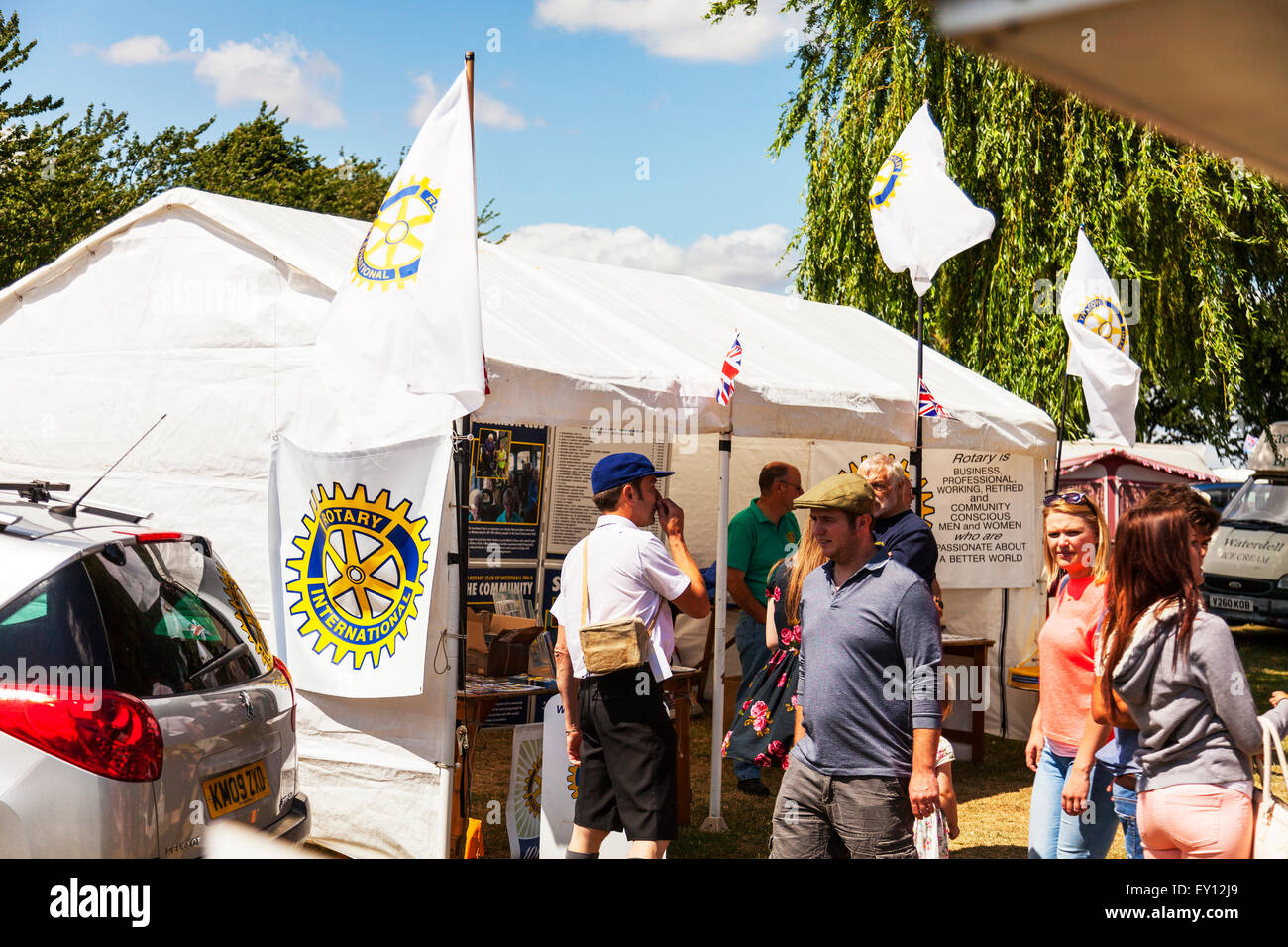 rotary club international Foundation fund raising tent at show Stock ...