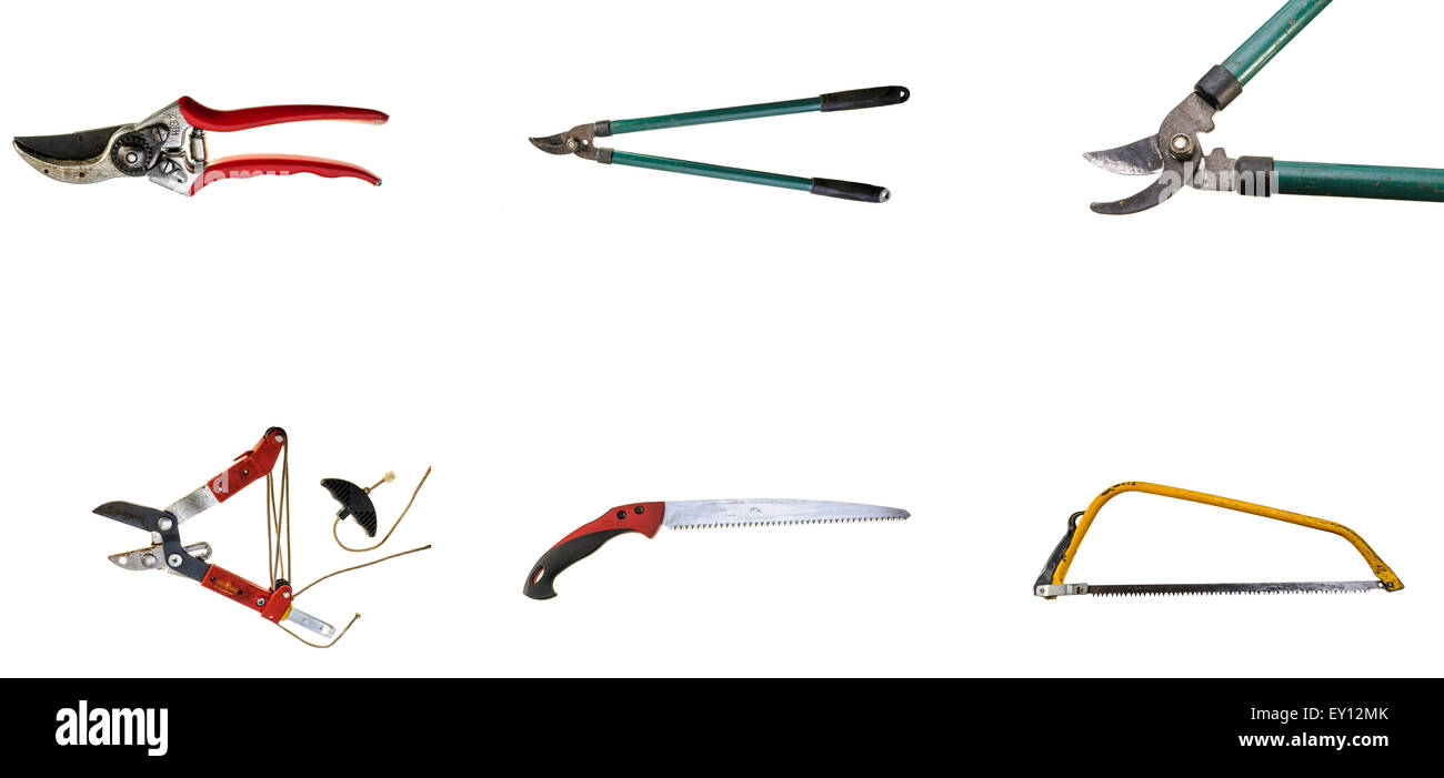 Composition garden tools Cut Out Stock Images & Pictures - Alamy