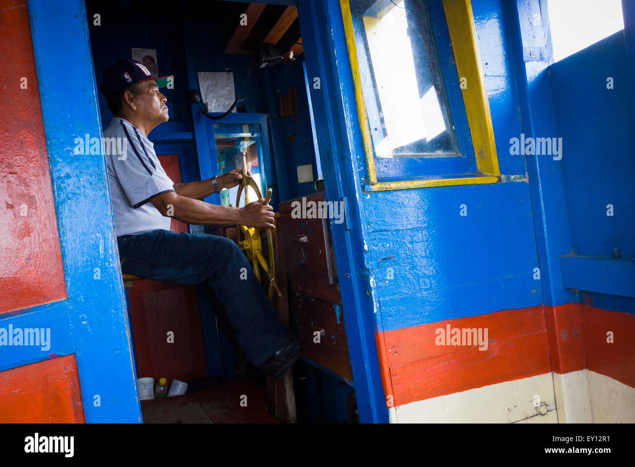 Helmsman ship hi-res stock photography and images - Alamy