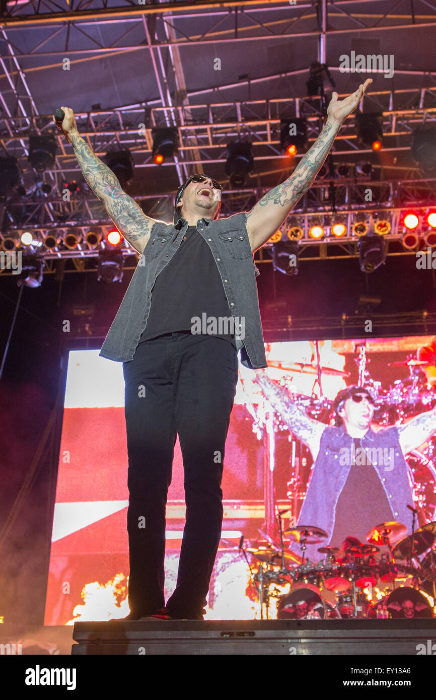 Oshkosh, Wisconsin, USA. 17th July, 2015. Singer M SHADOWS of Avenged ...