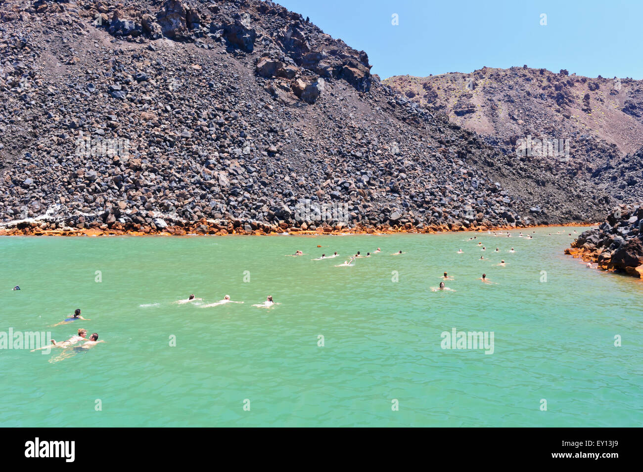 Santorini island hot springs hi-res stock photography and images - Alamy