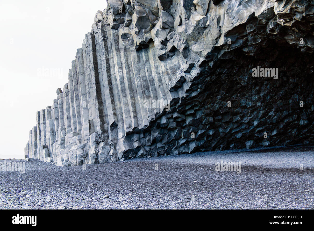 Reynishverfisvegur Iceland Blacksand beach Basalt columns and cave ...