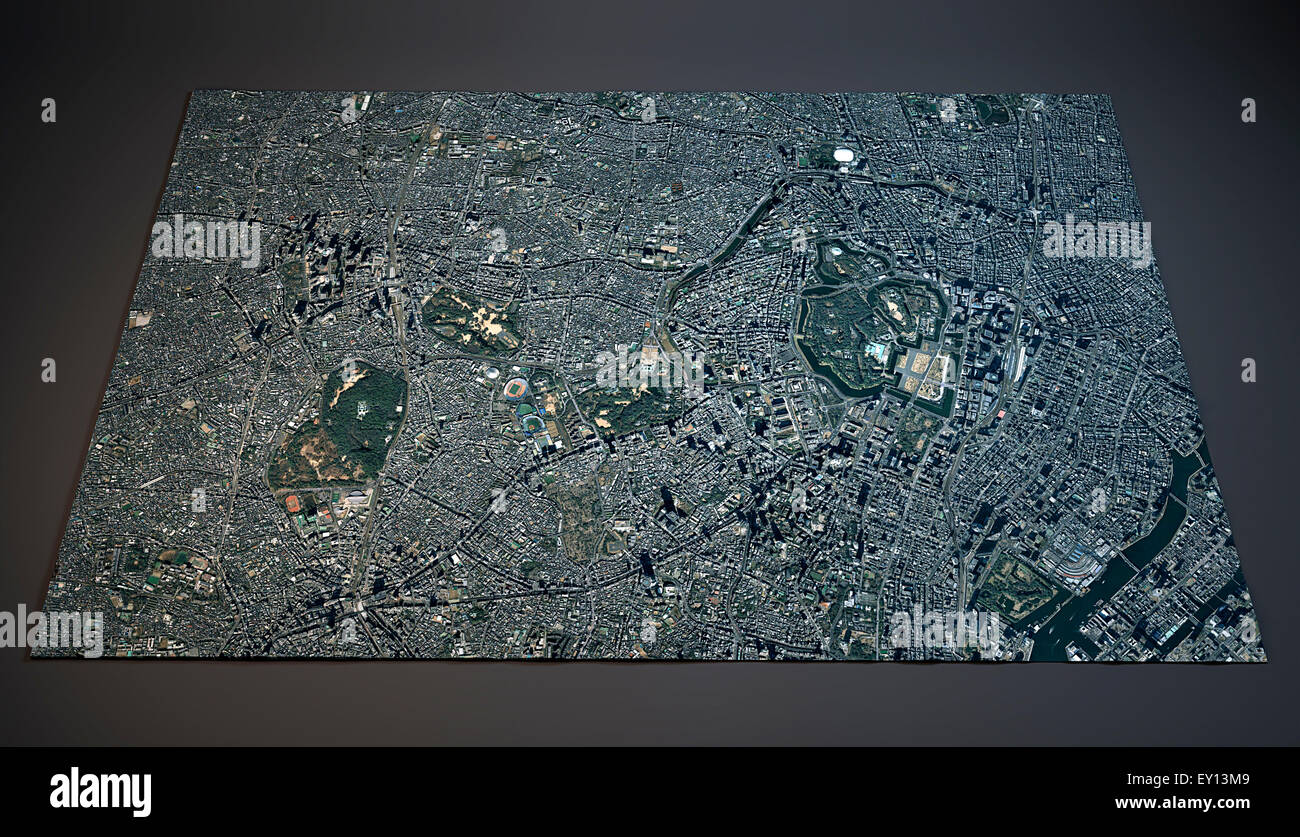 Satellite map japan hi-res stock photography and images - Alamy
