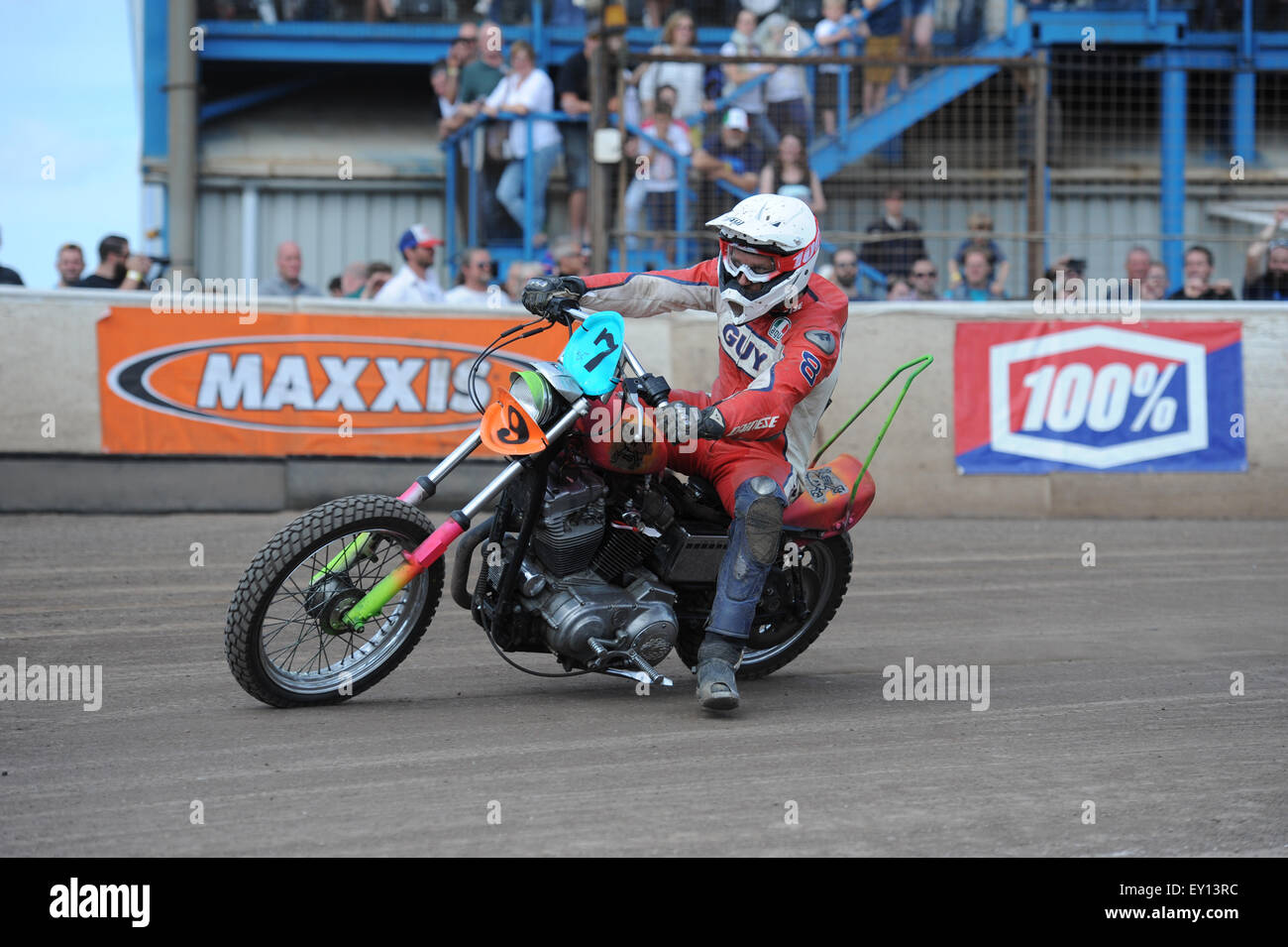 Kings Lynn, Norfolk, UK. 18/07/2015. Dirt Quake IV. Racing on a dirt ...