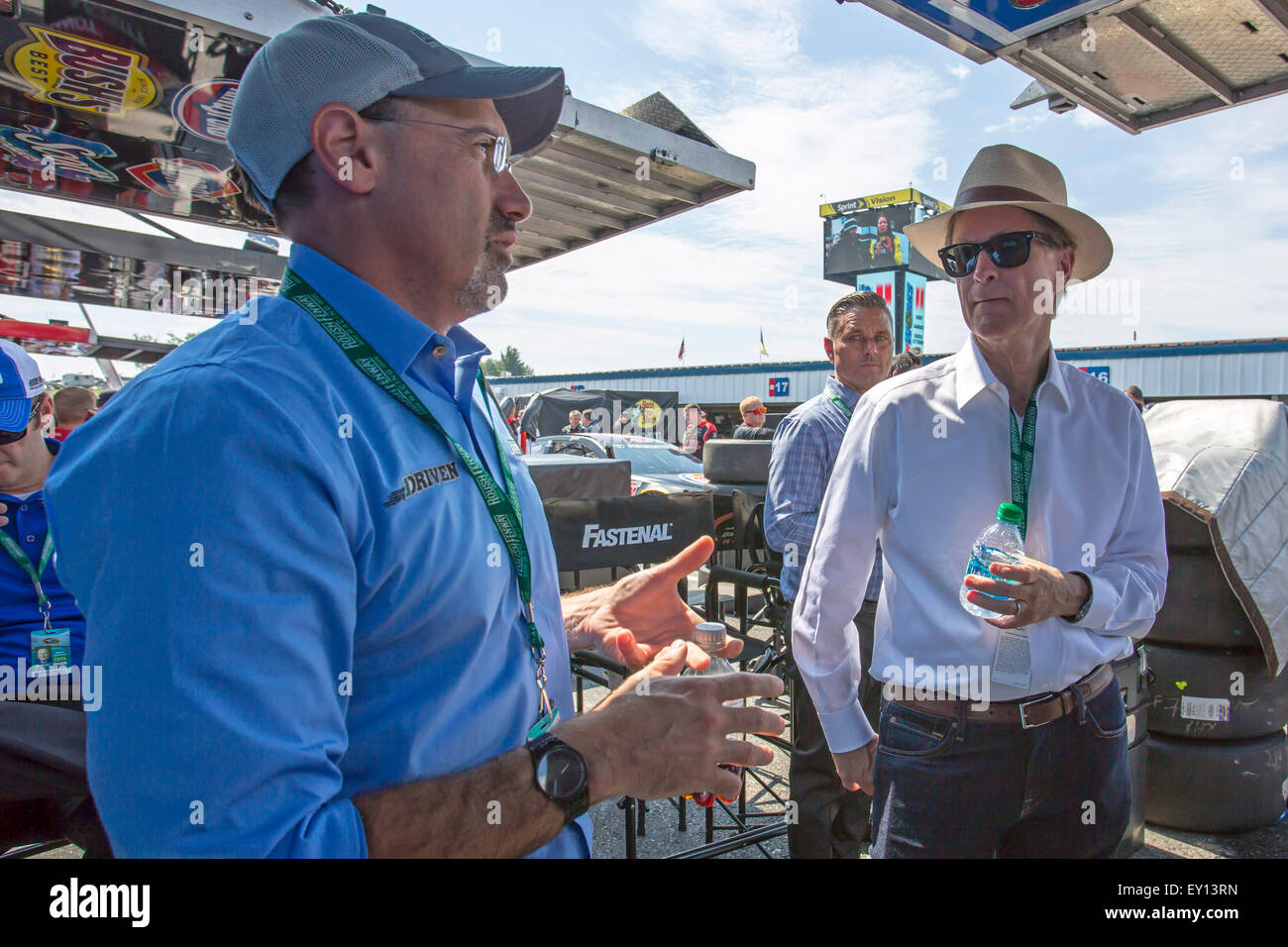 Loudon, NH, USA. 19th July, 2015. Loudon, NH - Jul 19, 2015: Steve ...
