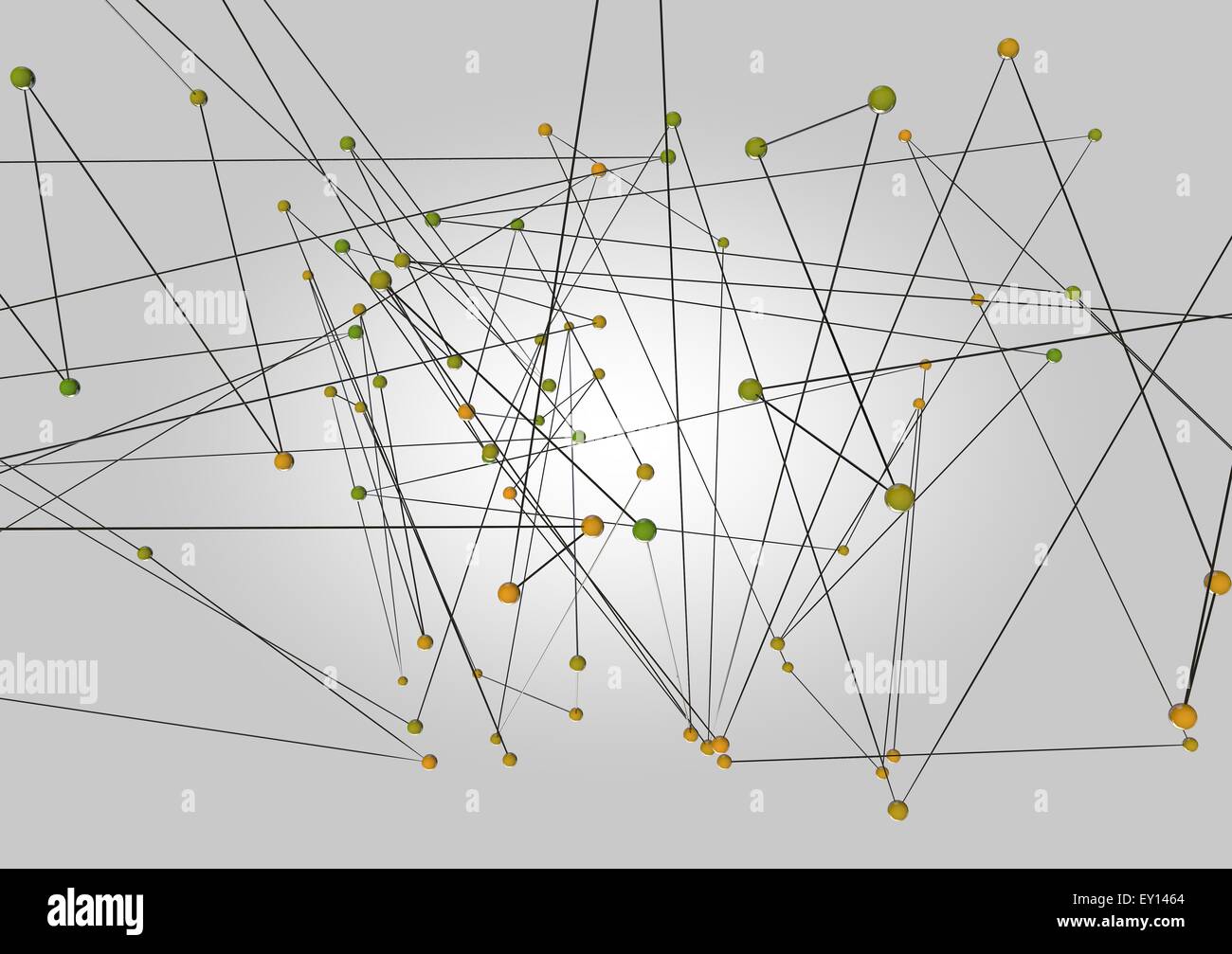 Illustration of atoms movement in space Stock Photo - Alamy