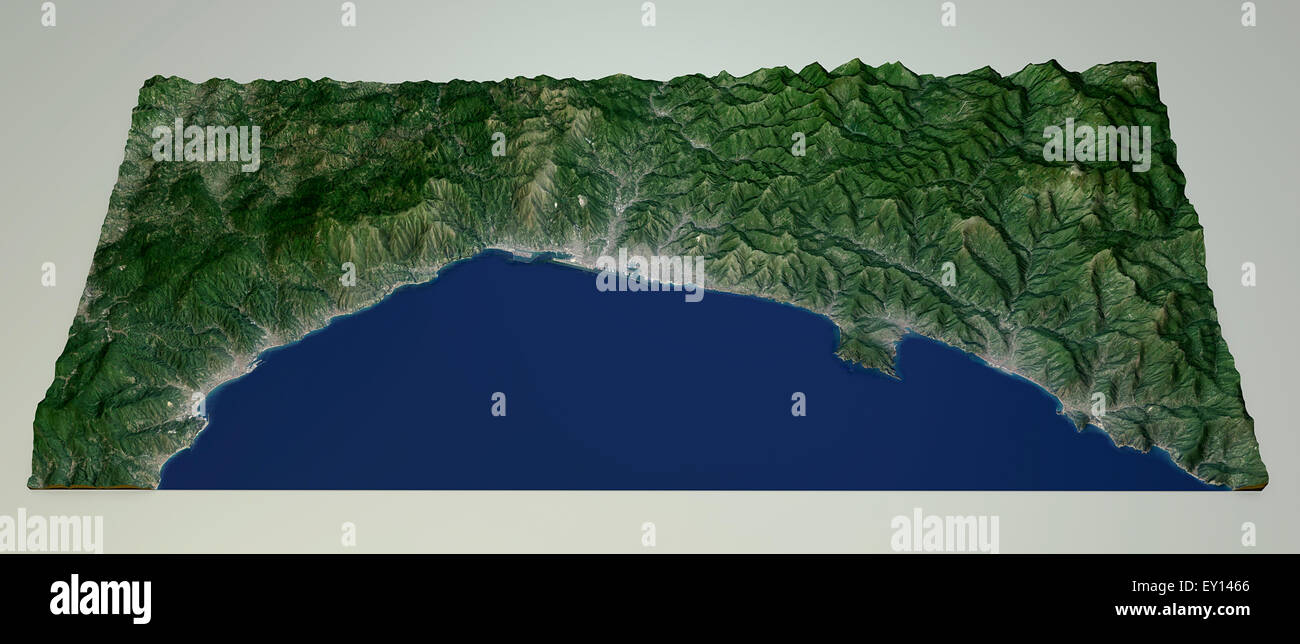 Ligurian sea map hi-res stock photography and images - Alamy