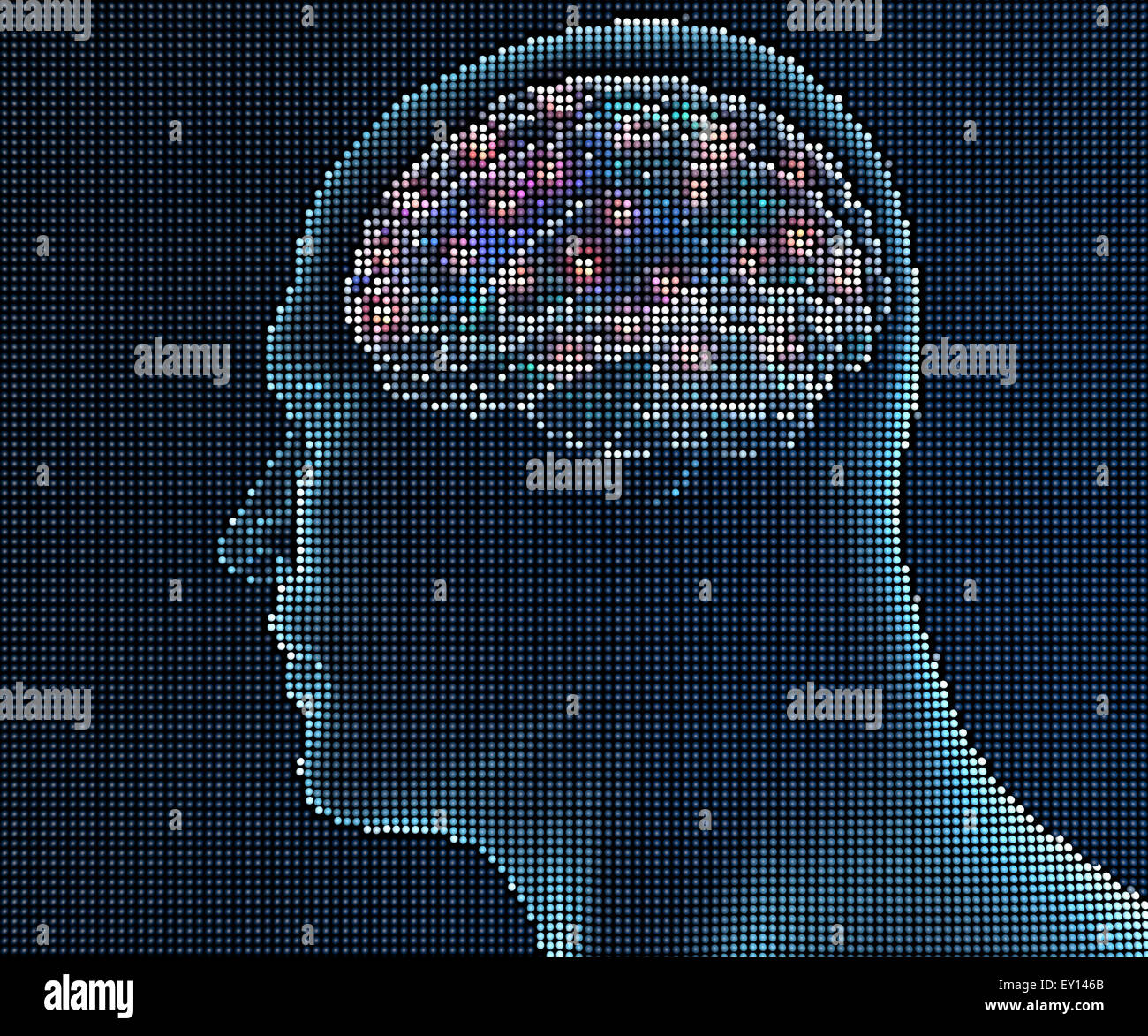 Human brain side view hi-res stock photography and images - Alamy