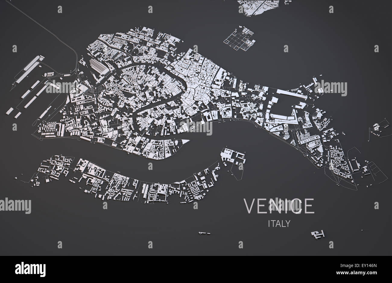 Venice map hi-res stock photography and images - Alamy