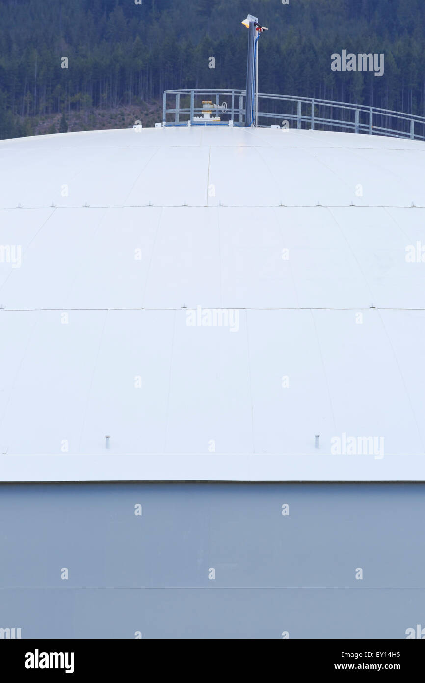 Fortis BC's Mt. Hayes LNG storage facility, near Ladysmith, Vancouver ...