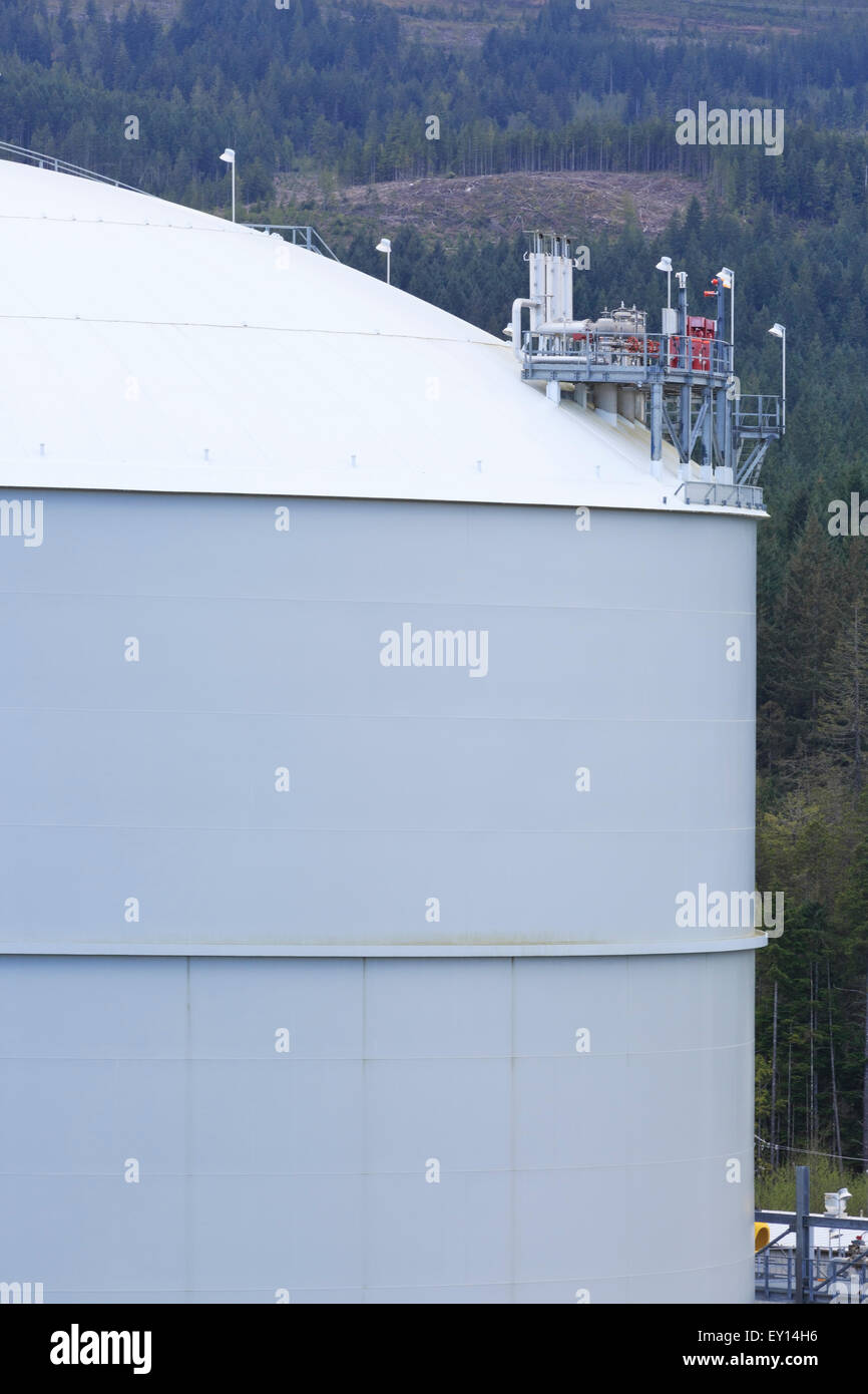 Fortis BC's Mt. Hayes LNG storage facility, near Ladysmith, Vancouver ...