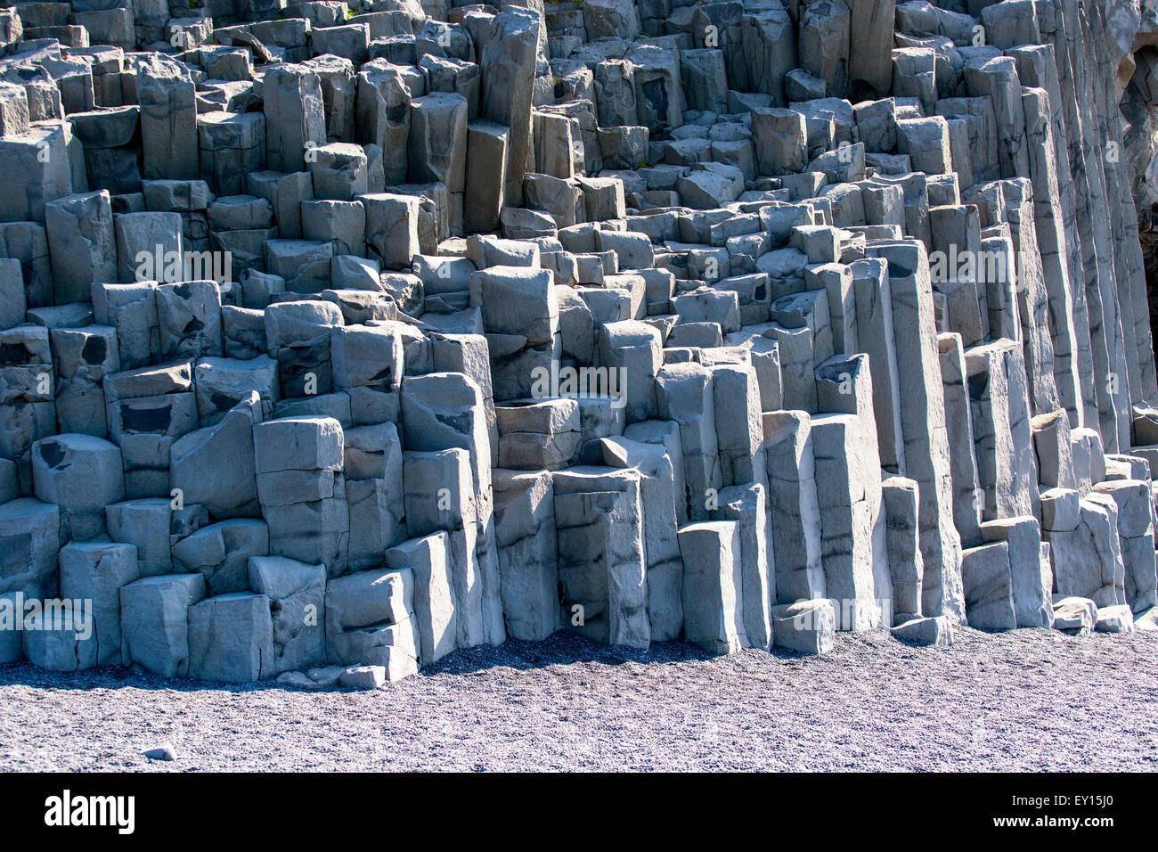 Reynishverfisvegur Iceland Basaltic Columns. Vik Iceland Stock Photo ...
