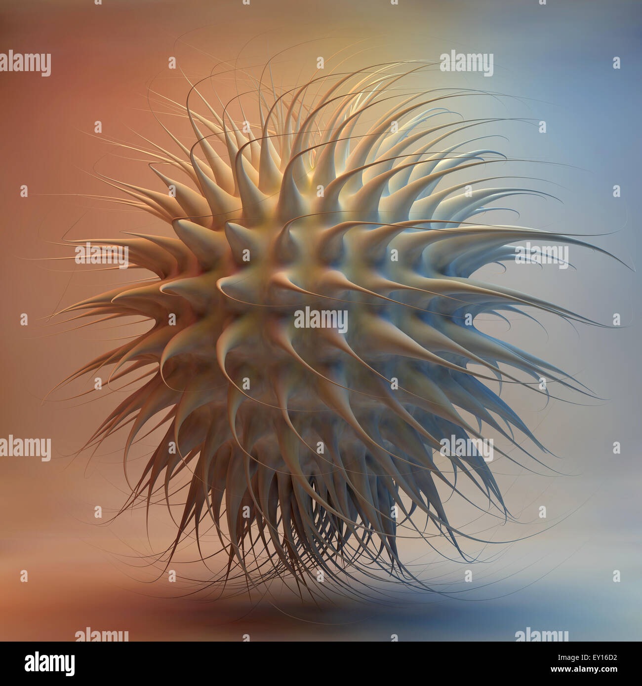 3d Virus parasite under the microscope Stock Photo - Alamy