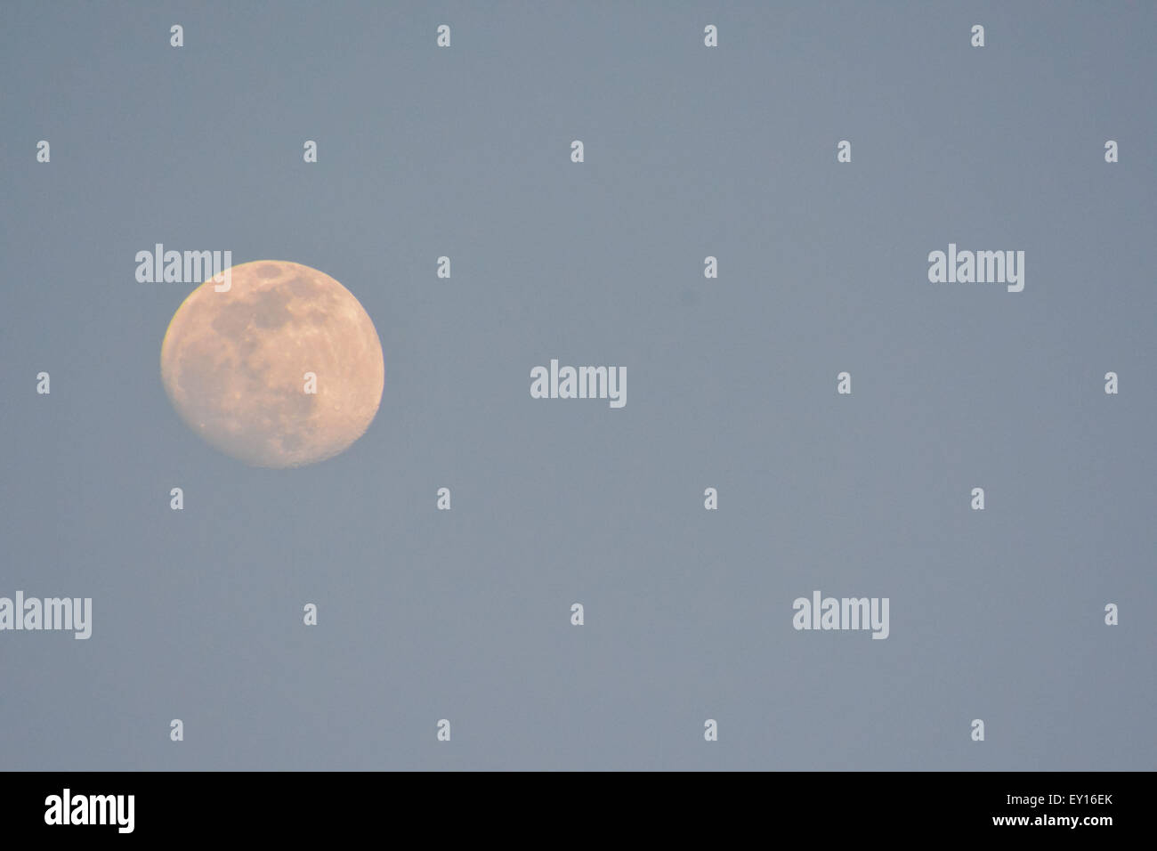 Almost Full Moon Stock Photo - Alamy