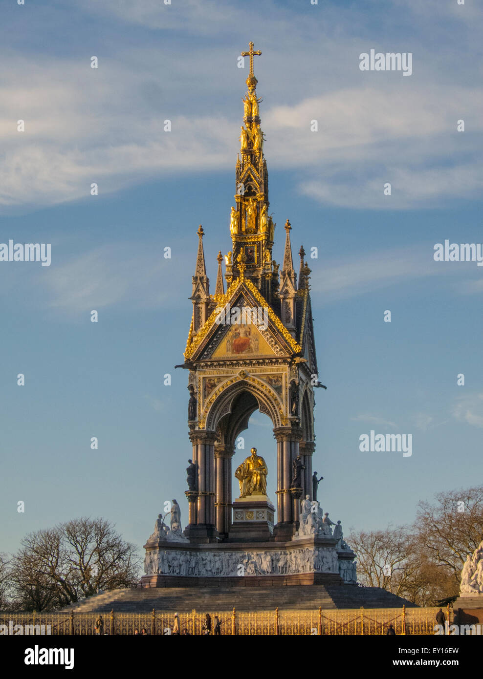 Albert Memorial, London. Commissioned by Queen Victoria in memory of ...