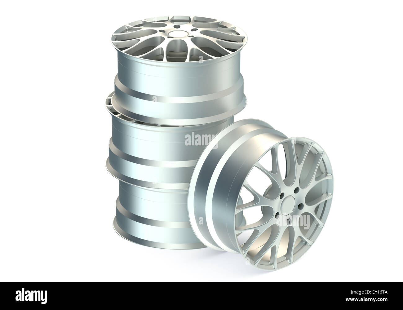 Car alloy tyre rims isolated on white background Stock Photo - Alamy