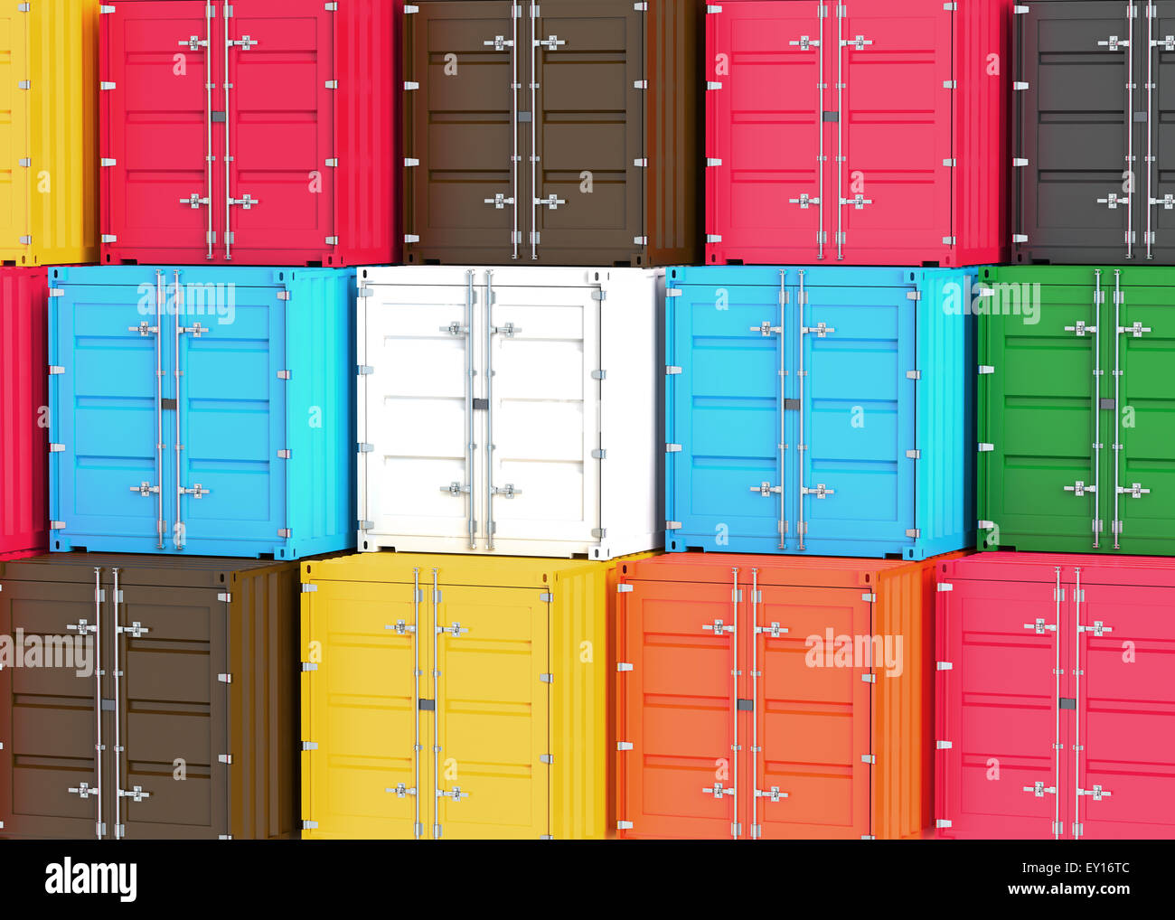 Set delivery service containers hi-res stock photography and images - Alamy
