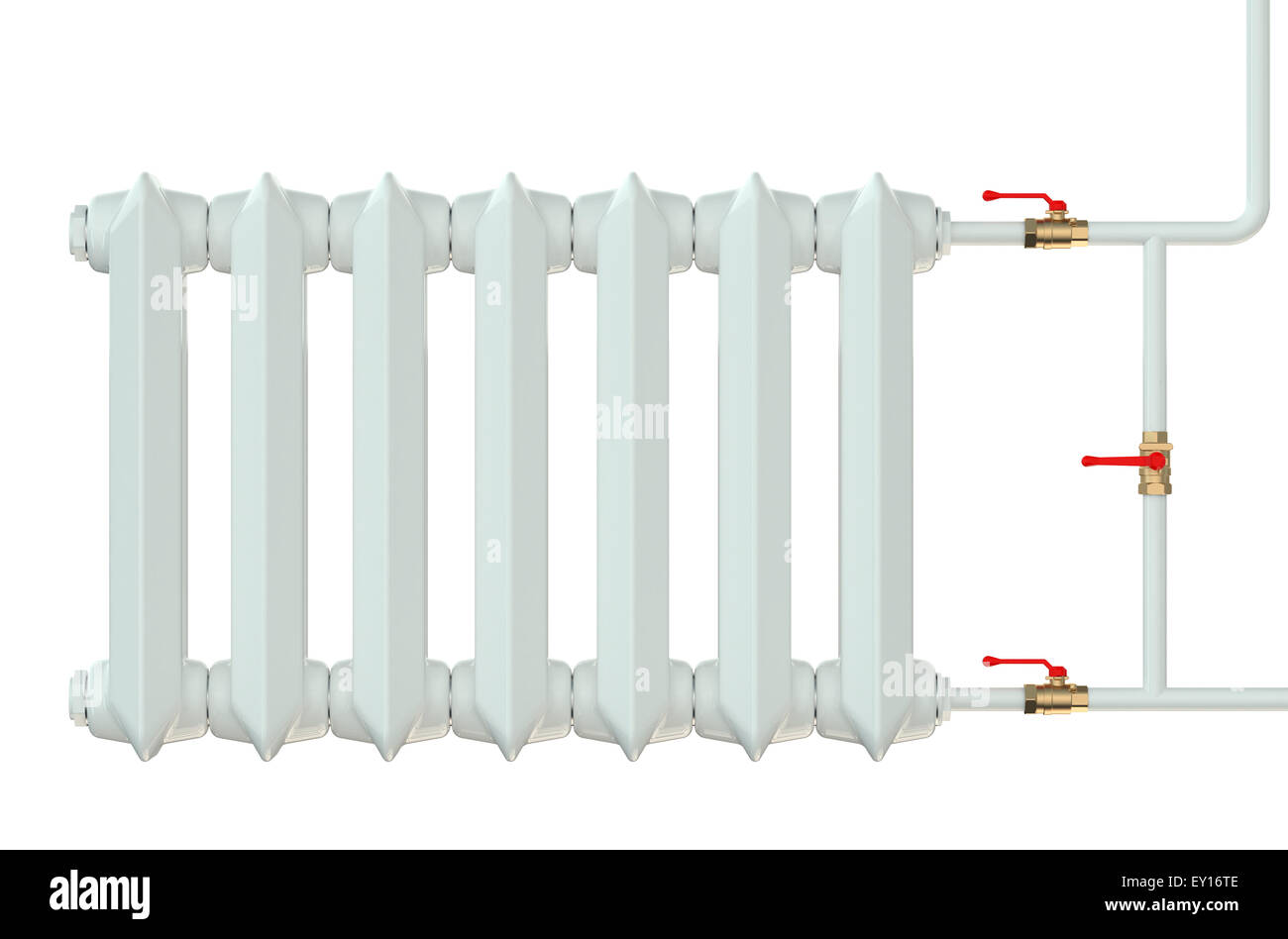 cast iron radiator isolated on white background Stock Photo - Alamy