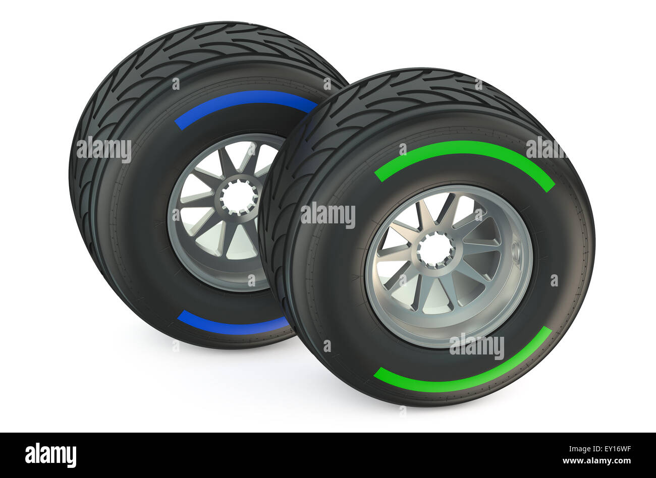 Wet tyres Cut Out Stock Images & Pictures - Alamy