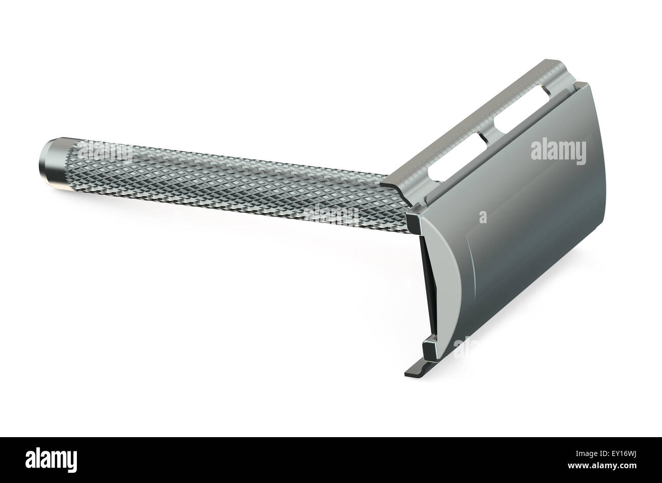 Razor and blade isolated on white background Stock Photo - Alamy