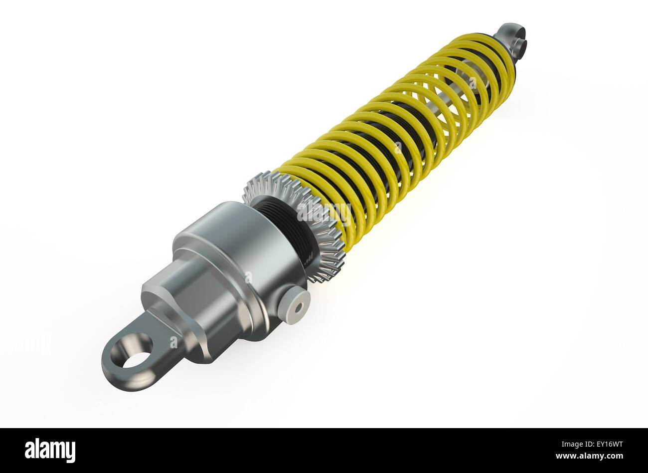 shock absorber isolated on white background Stock Photo - Alamy