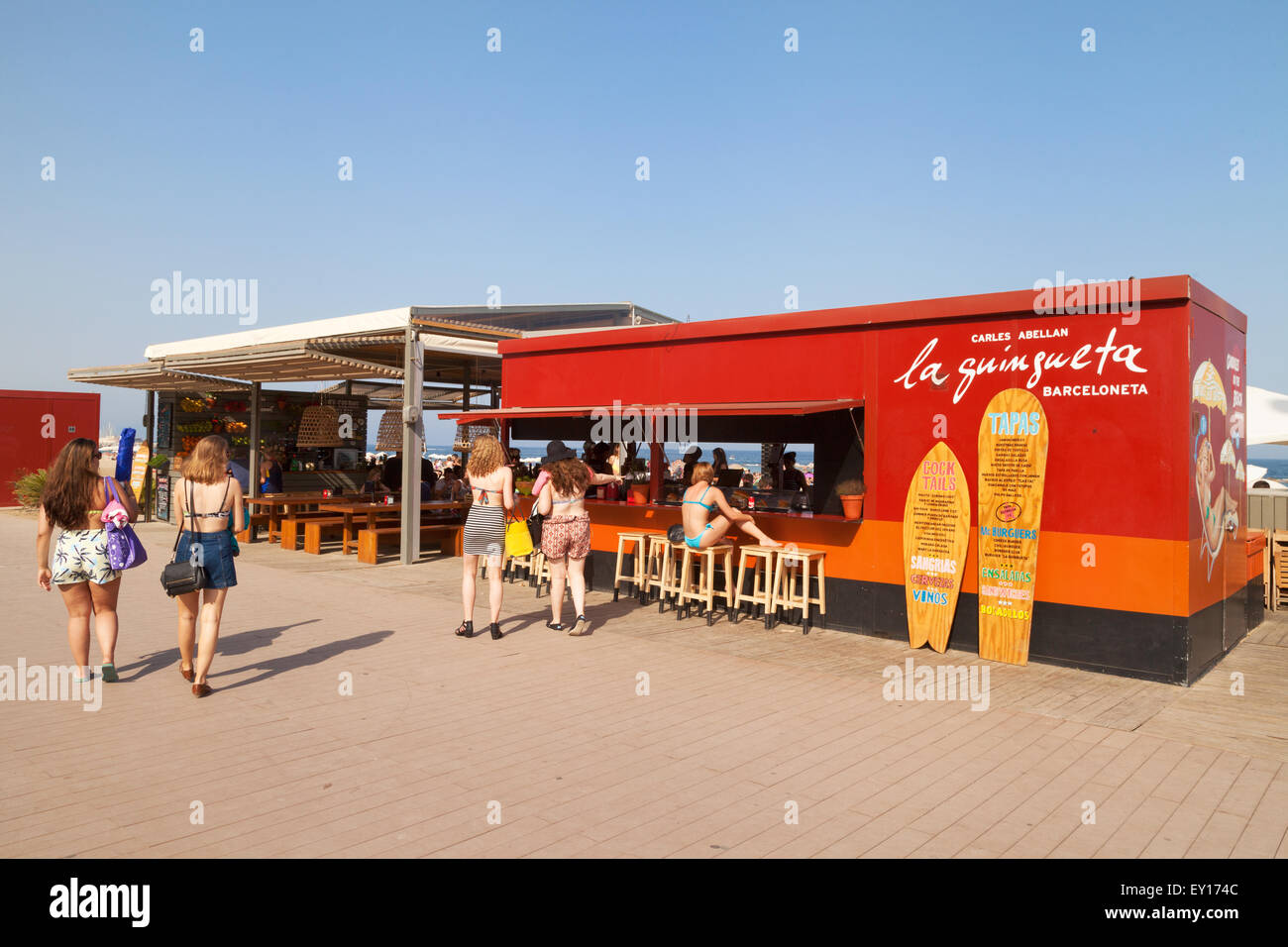 Spain beach bar hi-res stock photography and images - Alamy