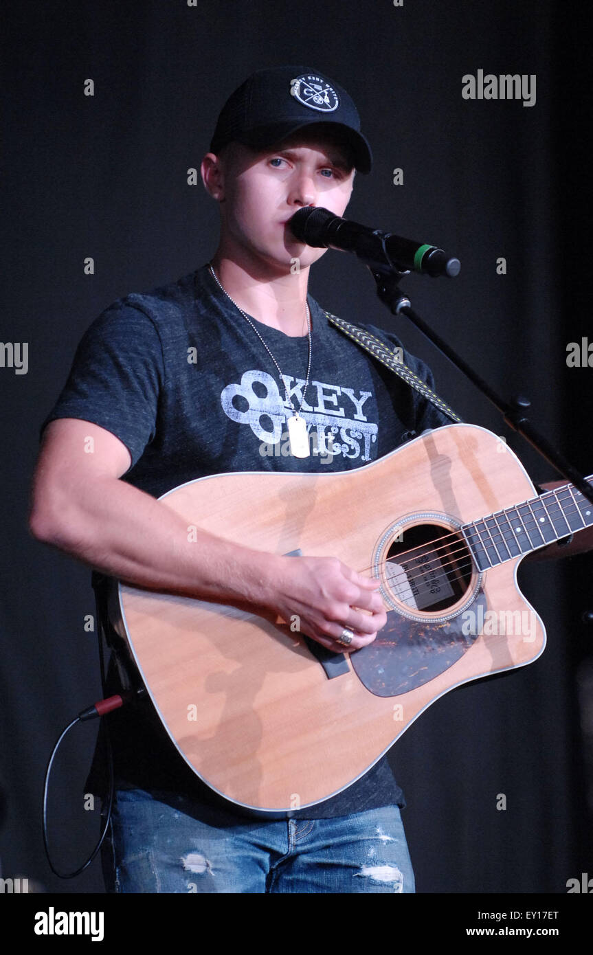 July 17, 2015 - Raleigh, North Carolina, USA - Country singer KORY KENT ...