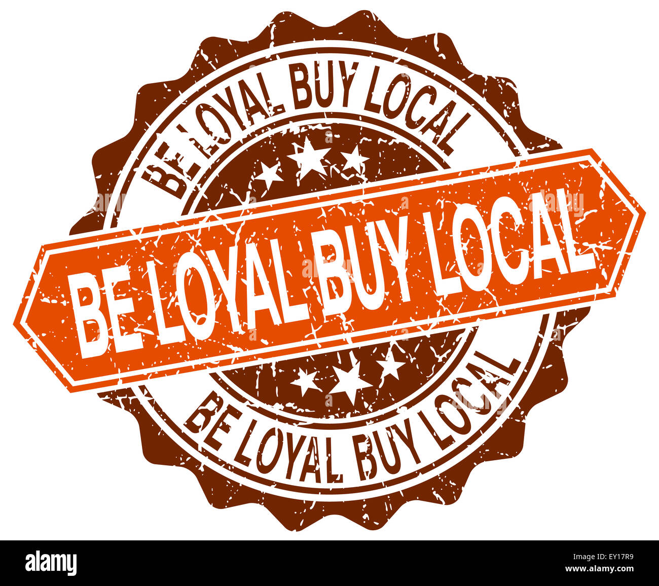 Buy local label orange hi-res stock photography and images - Alamy