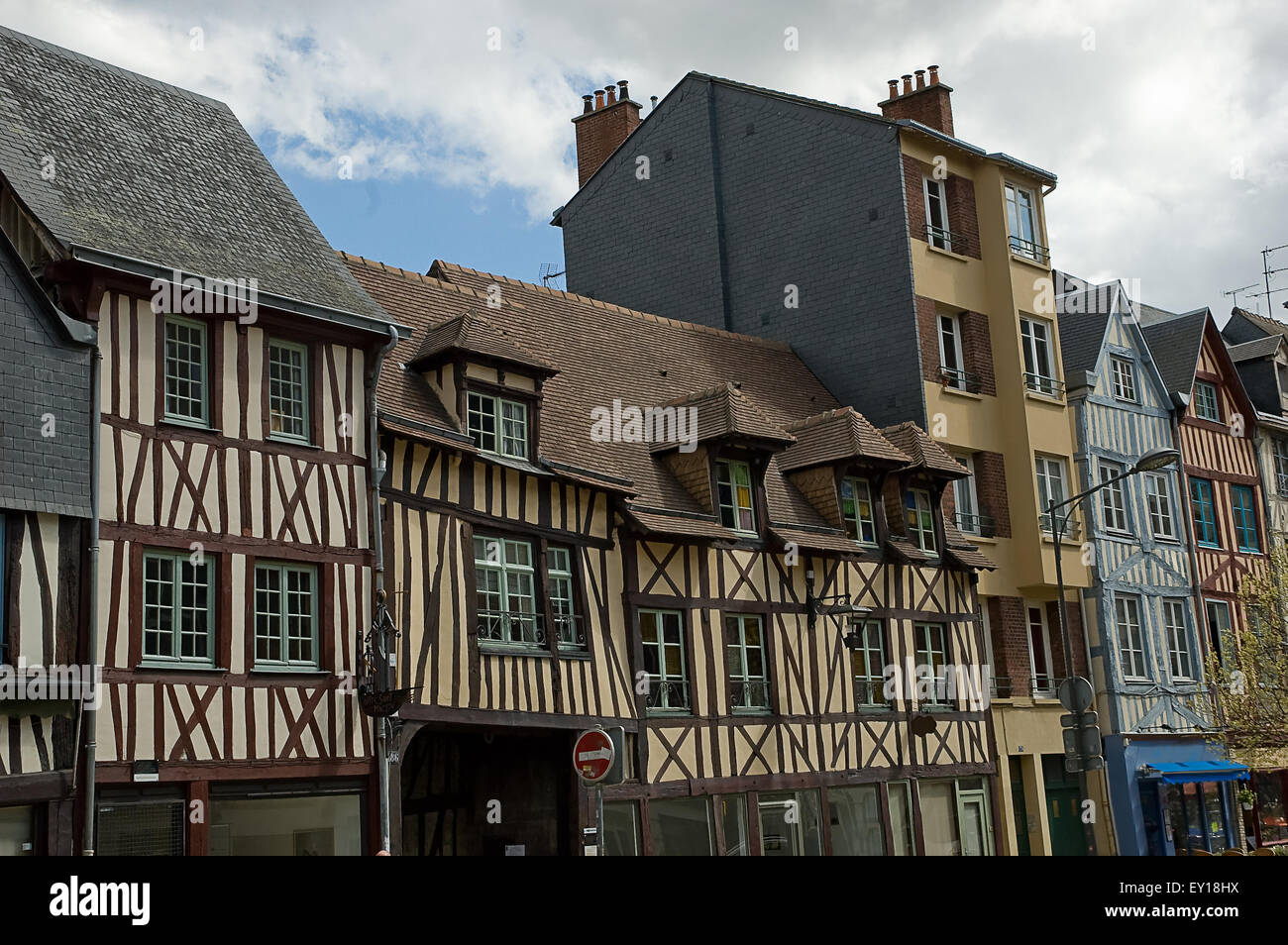 Street in Rouen Stock Photo - Alamy