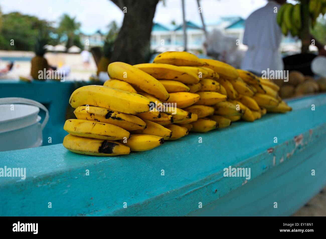 Hand of Bananas Stock Photo - Alamy
