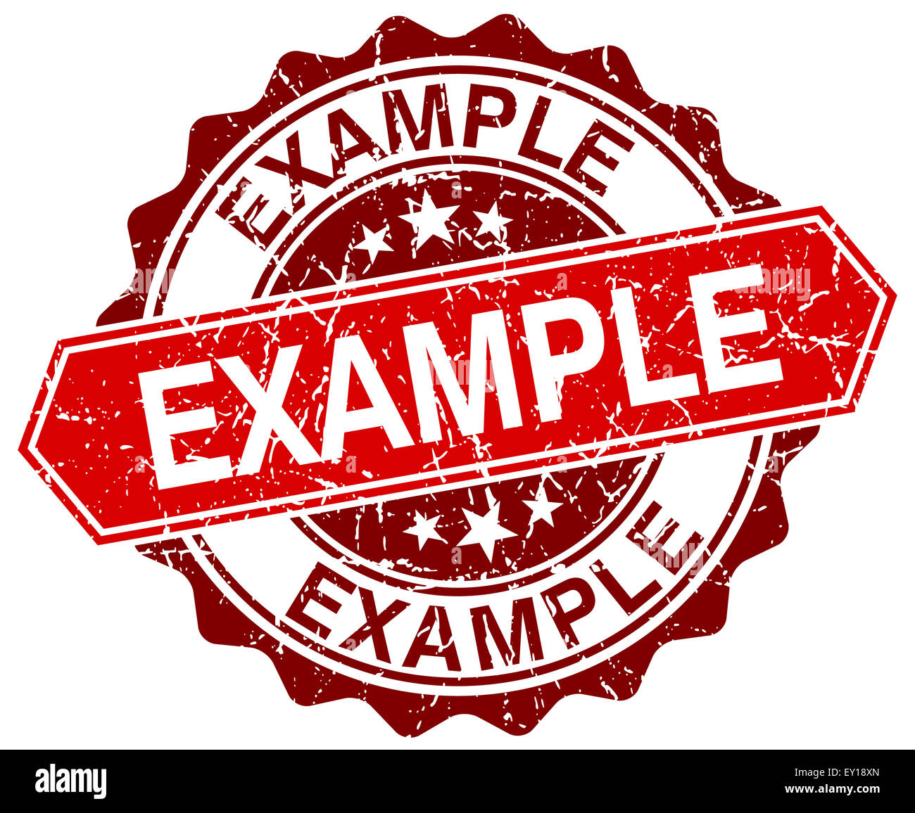 example red round grunge stamp on white Stock Photo - Alamy