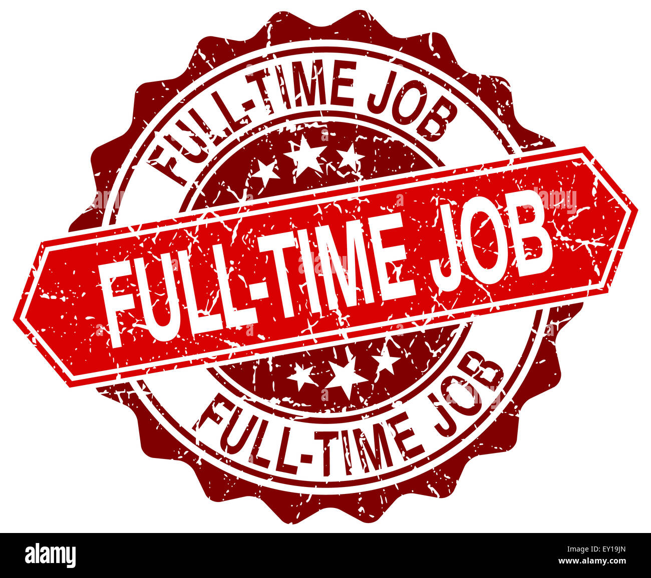 Full time job seal hi-res stock photography and images - Alamy