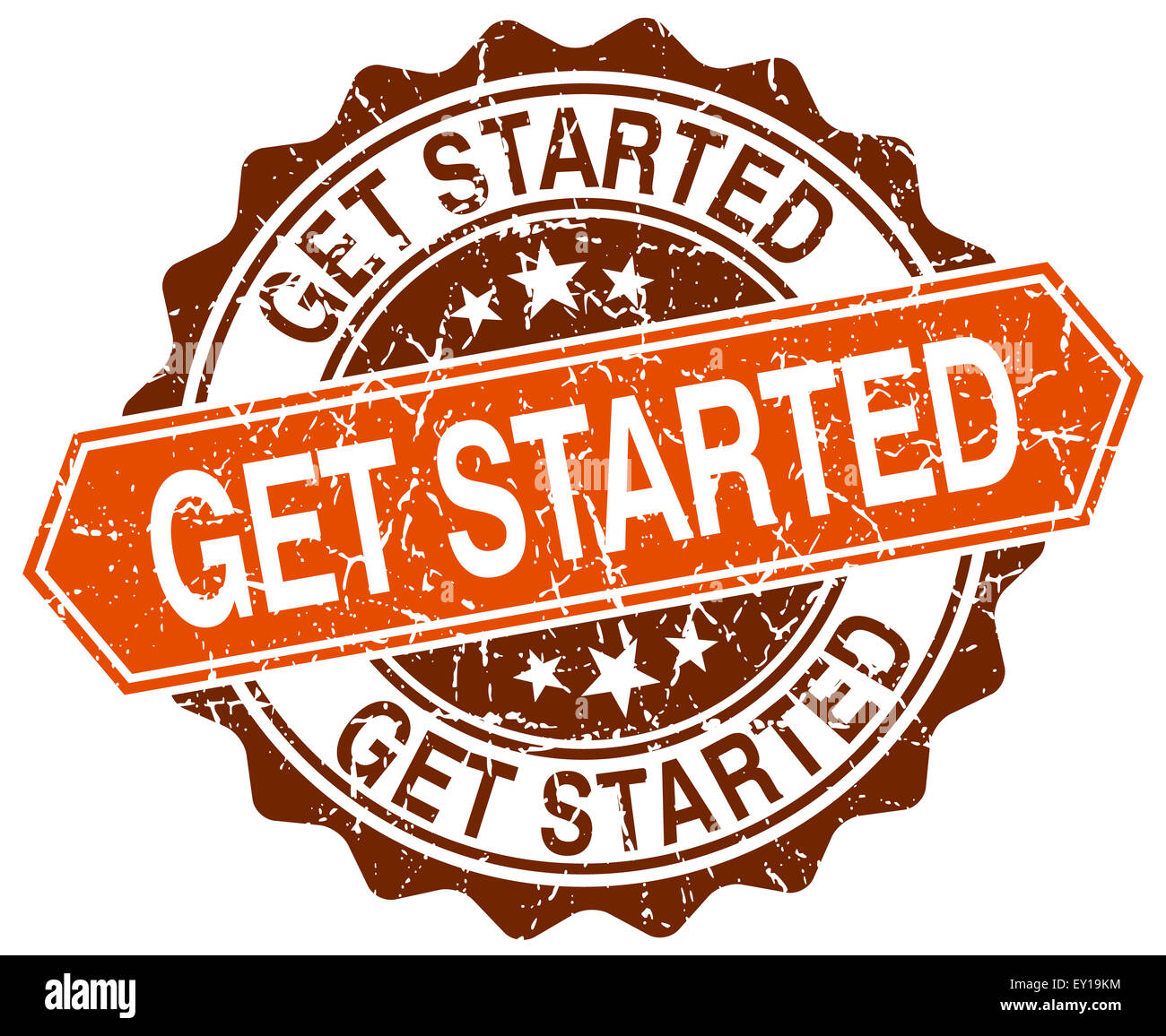 Started stamp sign seal hi-res stock photography and images - Alamy