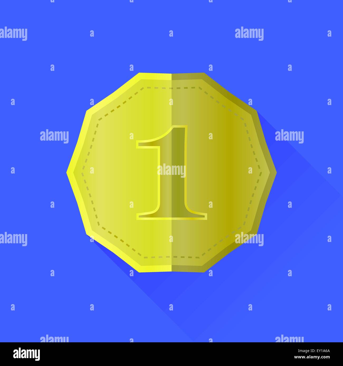 Gold Medal Icon Stock Vector Image & Art - Alamy