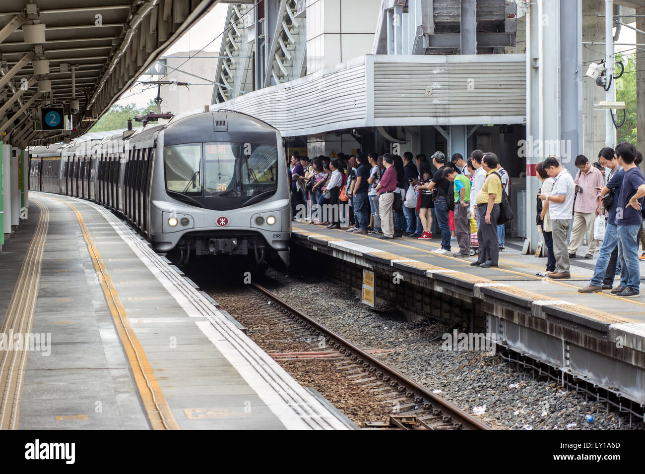 train arriving at the station in Shenzhen Stock Photo - Alamy