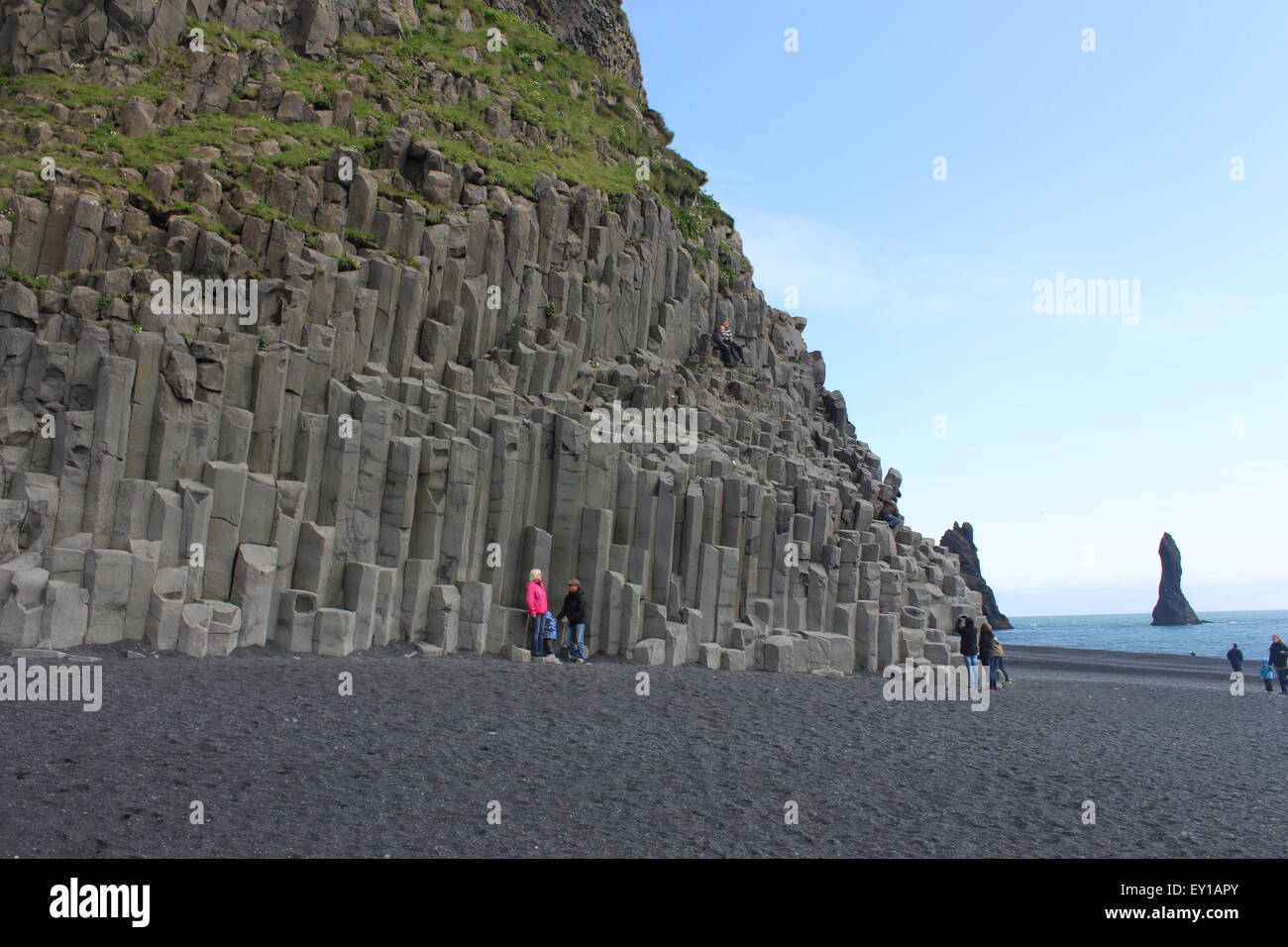 Basalt Columns, Black Beach, Iceland Stock Photo - Alamy