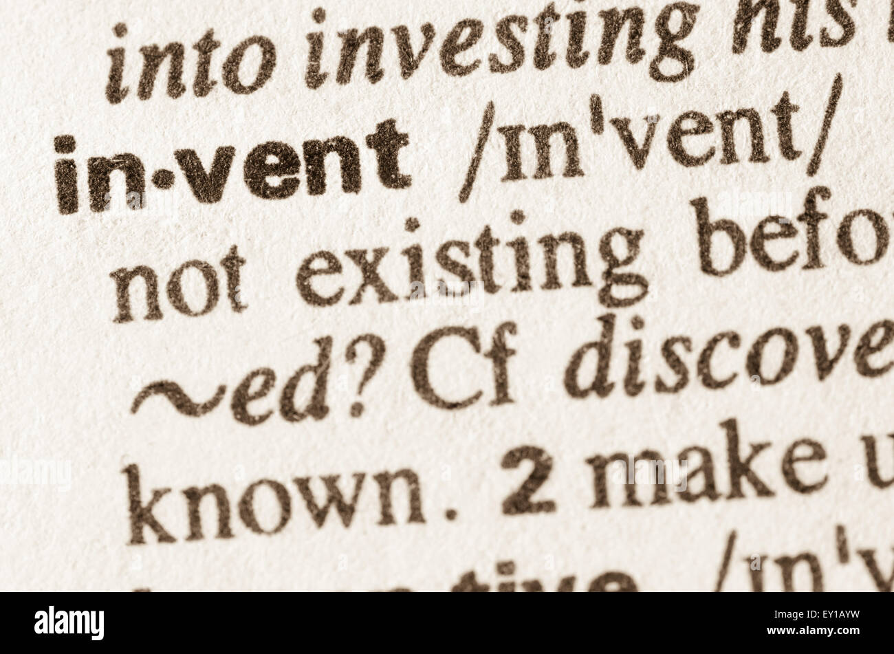 Conceive the dictionary hi-res stock photography and images - Alamy