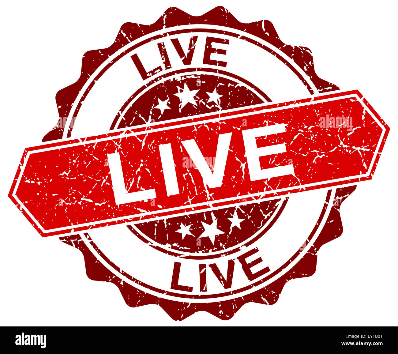 Live Grunge Red Stamp High Resolution Stock Photography and Images - Alamy